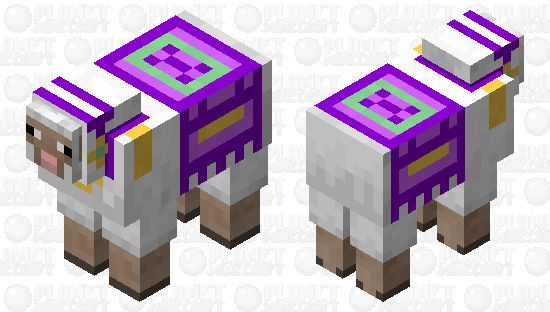 Sheep With Magenta Llama Carpet Minecraft Mob Skin