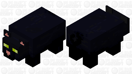 Panda to Black Cat Minecraft Mob Skin