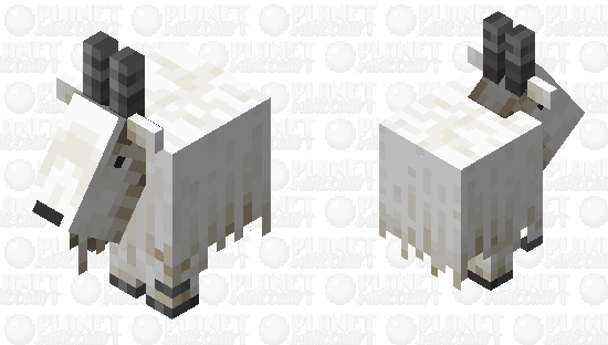 Goat standing up Minecraft Mob Skin