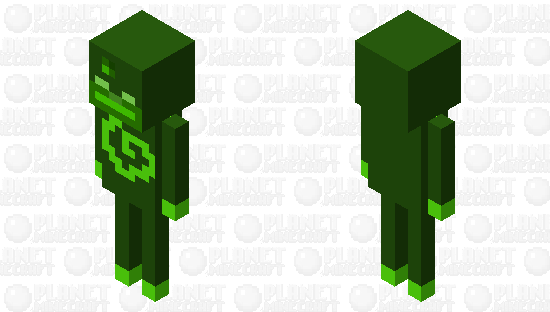 Crazy Green Archer Minecraft Mob Skin