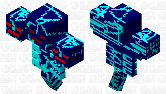 powered angry wither Minecraft Mob Skin