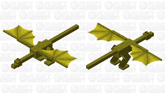 King Ghidorah (1 head 1 tail) Minecraft Mob Skin