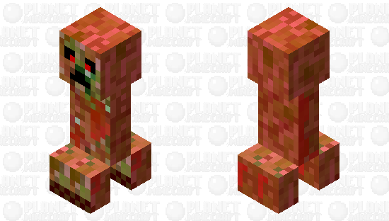 red creeper Minecraft Mob Skin
