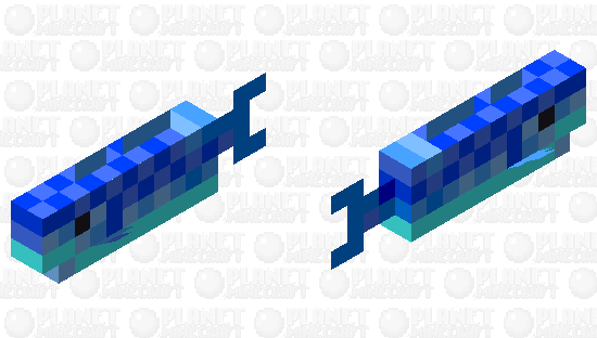 frozen blue fish Minecraft Mob Skin