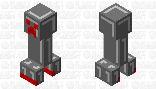Chrome Creeper Minecraft Mob Skin