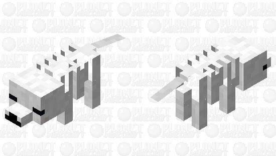 Fox skeleton Minecraft Mob Skin