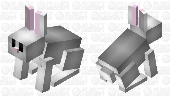 white bunny slushifoxi request Minecraft Mob Skin