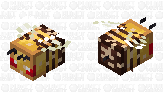 ShiNeaL's Simplastic Angry Nectar Bee Minecraft Mob Skin