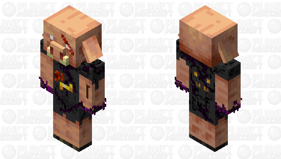 Crying Obsidian piglin Minecraft Mob Skin
