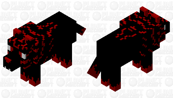 My version of an ultimate wolf (inspired by Aphmau) Minecraft Mob Skin
