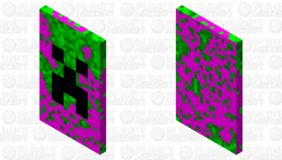 Corrupted Creeper Cape Minecraft Mob Skin