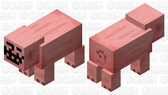 Troll pig Minecraft Mob Skin