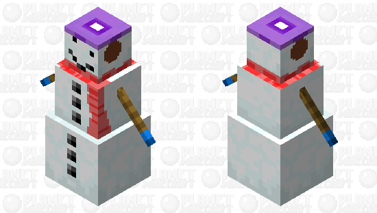 Christmas Snowman Minecraft Mob Skin