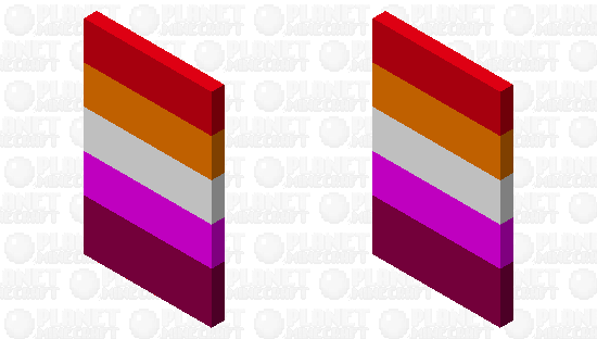 Lesbian flag pride Minecraft Mob Skin