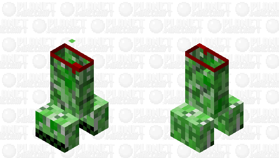 exploded creeper Minecraft Mob Skin