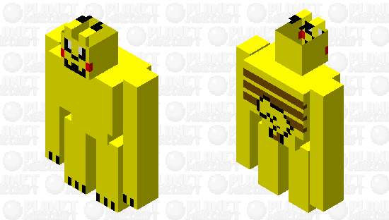 Buff Pikachu Minecraft Mob Skin