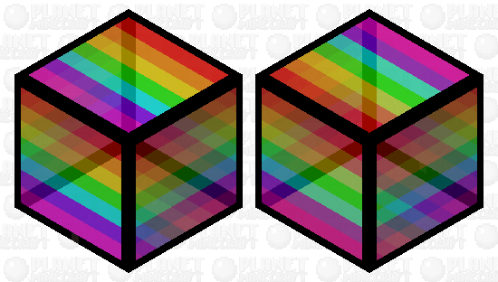 rainbow glass / the final glass :) Minecraft Mob Skin
