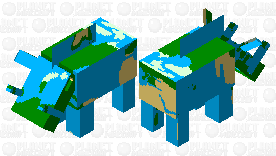 Map of Earth Minecraft Mob Skin