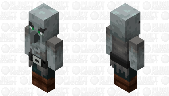 Abandoned Fighter Illager (Rework)(Retexure) Minecraft Mob Skin