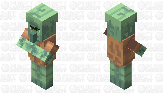 Muscular Squidward | Villager Skin Minecraft Mob Skin