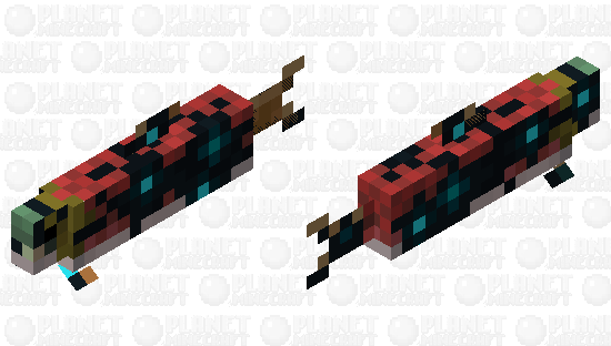 Corrupted Salmon Minecraft Mob Skin