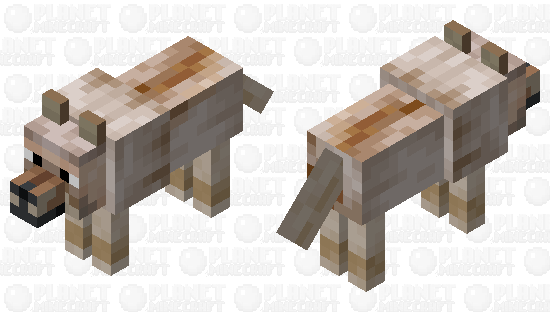 Minecraft Wild - Gray Wolf! Minecraft Mob Skin