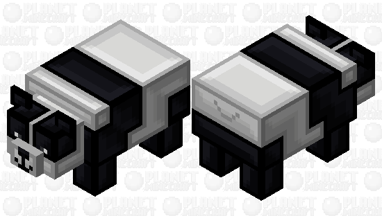 ShiNeaL's Simplastic Lazy Panda Minecraft Mob Skin
