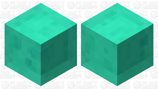 Cyan Slime Minecraft Mob Skin