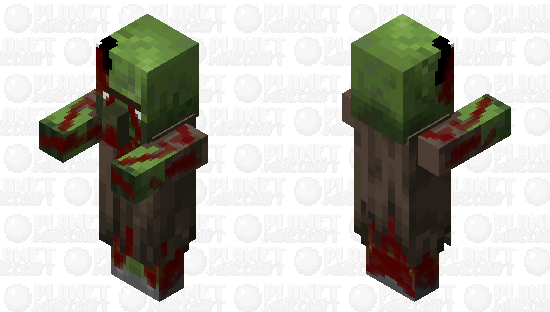 BLOODY ZOMBIE Minecraft Mob Skin