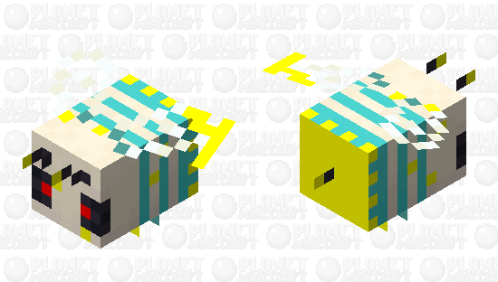 Aether Bee (Aggressive Pollinated) Minecraft Mob Skin