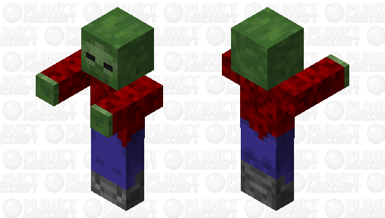 Christmas Zombie Minecraft Mob Skin