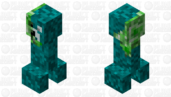 Warped Creeper Minecraft Mob Skin