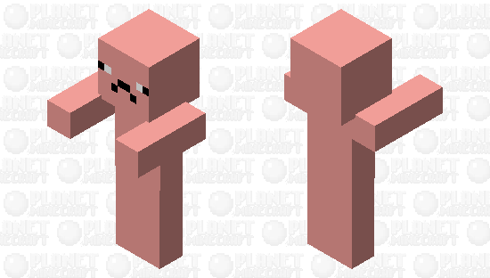 pigman (zombie pigman)(has more detail under head) Minecraft Mob Skin