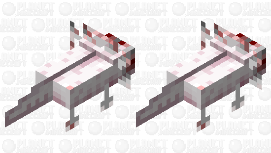 Cursed Axolotl Minecraft Mob Skin