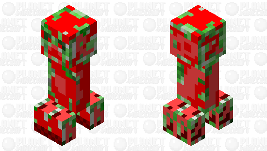 blood moon creeper Minecraft Mob Skin