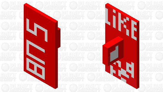 Subscribe shield Minecraft Mob Skin