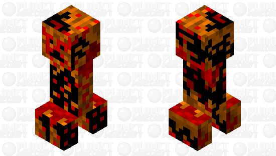 whaaa a fire creeper 2.0 Minecraft Mob Skin