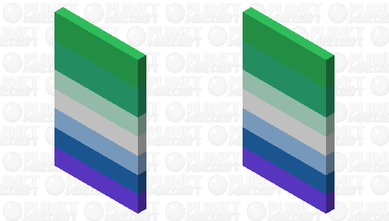 Gay flag pride Minecraft Mob Skin