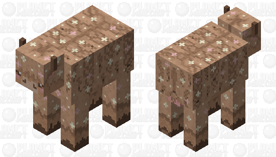 Cottagecore Highland Cow Minecraft Mob Skin