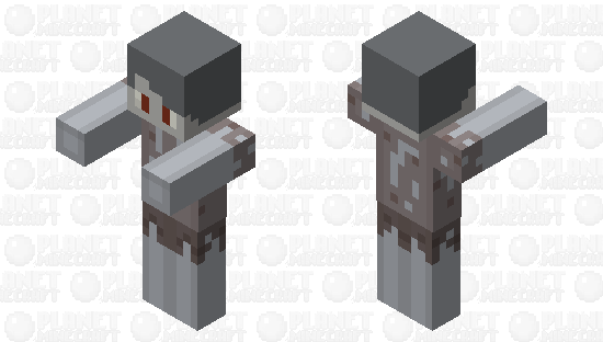 Stone zombie (house of the cursed) Minecraft Mob Skin