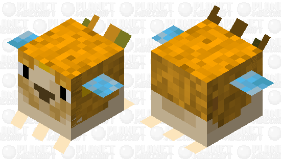 HD Medium Pufferfish Minecraft Mob Skin