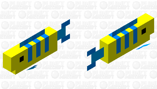 flounder cod fish Minecraft Mob Skin
