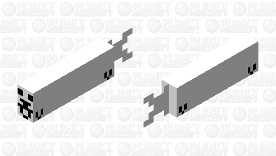 Fish Cat (The Battle Cats) Minecraft Mob Skin