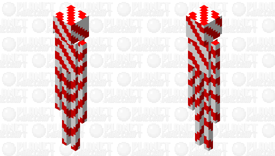 Candy Cane Minecraft Mob Skin
