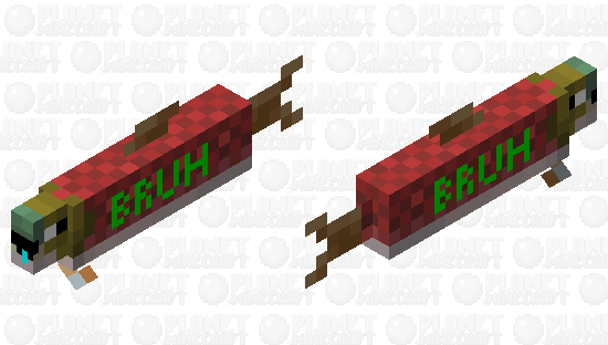 Derp Fish Minecraft Mob Skin