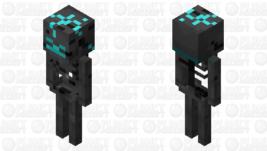 Sculk Skeleton Minecraft Mob Skin
