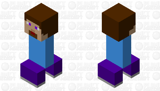 Steve Creeper Minecraft Mob Skin