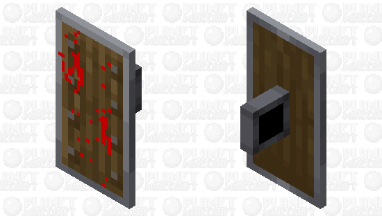 Blood soaked shield Minecraft Mob Skin