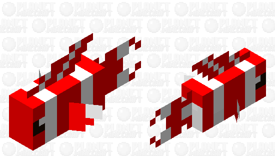 Red Fish Minecraft Mob Skin