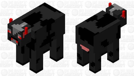 nightmare cow Minecraft Mob Skin